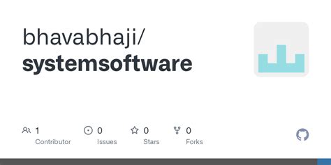 GitHub Bhavabhaji Systemsoftware