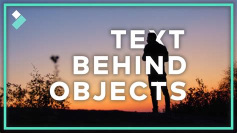 Add Text Behind Objects Wondershare Filmora X Tutorial YouTube