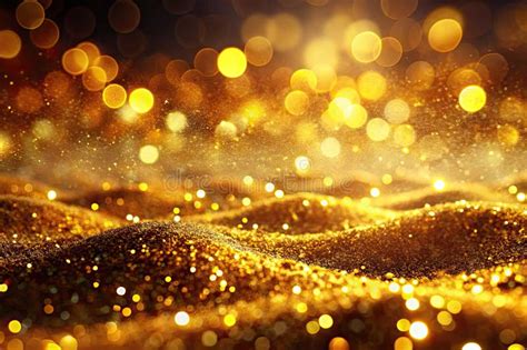 Golden Bokeh Flow a Stunning 4K Looping Animation of Shimmering Gold Particles Streaming ...