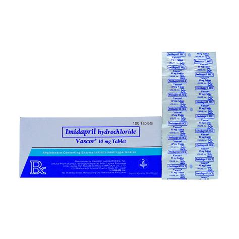 Vascor Imidapril Hydrochloride 10mg Tablet 1s Price In The Philippines