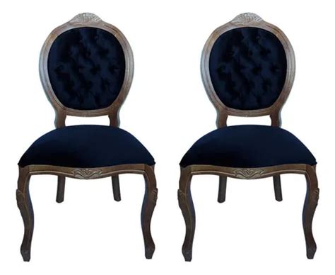 Conjunto 2 Cadeiras Estofadas Medalhão Imbuia E Captonê Parcelamento