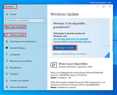 Comment mettre à jour Windows 10 vers Windows 11