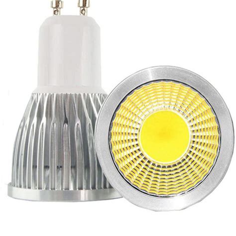 หลอดไฟ Led Gu10 Cob โคมไฟถ้วยอะลูมิเนียม3w 5w 7w 85 265v เปลี่ยนสปอต