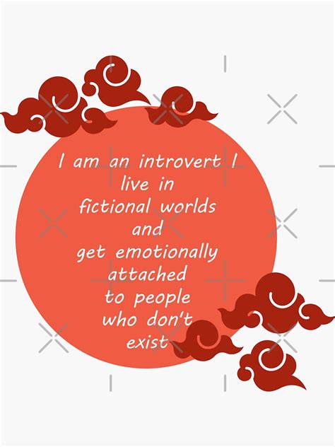 Introvert Fictional Worlds Fictional Characters Sticker For Sale