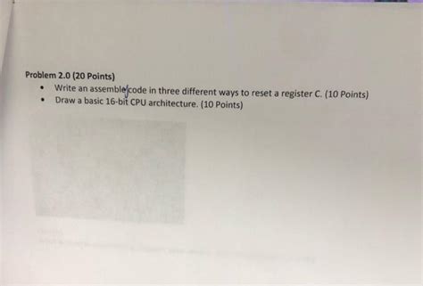 Solved Problem 20 20 Points Write An Assemble Code In