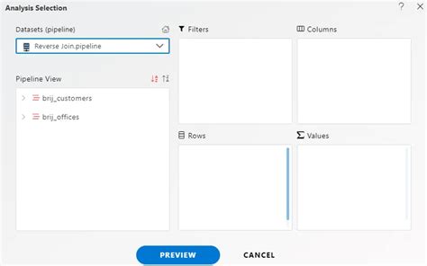 Create Reverse Join Pipeline AIV