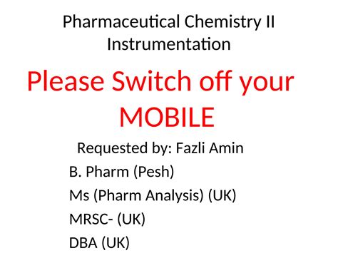 Gas Chromatography Mass Spectroscopy Ppt