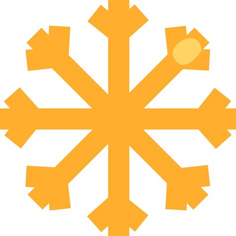 Yellow Snowflake Illustration Vector On A White Background 13912327