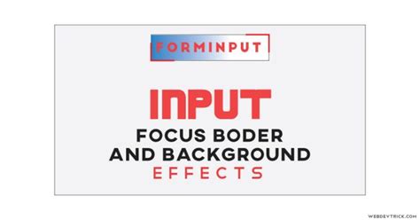 Css Input Focus And Placeholder Effects Custom Input Animations