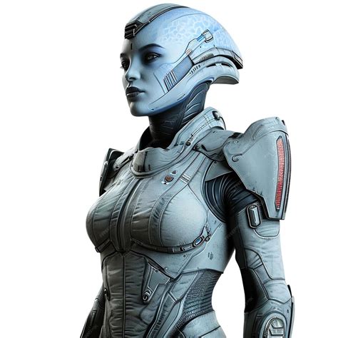 Premium Photo Engaging Liara Tsoni Mass Effect Isolated On White
