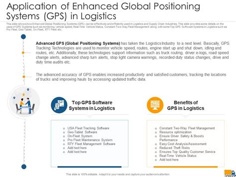 Application Of Enhanced Positioning Creating Logistics Value
