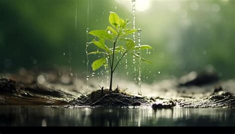 Premium Photo Water Splashing Rain Autumn Trees