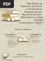 Epekto NG Mababang Komprehensiyon Sa Pagbabasa NG Mga Mag-Aaral | PDF