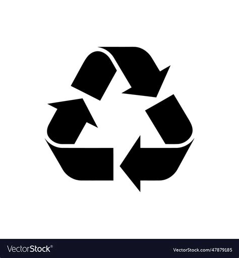 Recycling Symbol Icon Royalty Free Vector Image