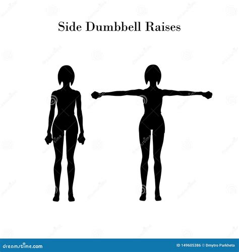 Side Leg Raises Exercise Silhouette Cartoon Vector