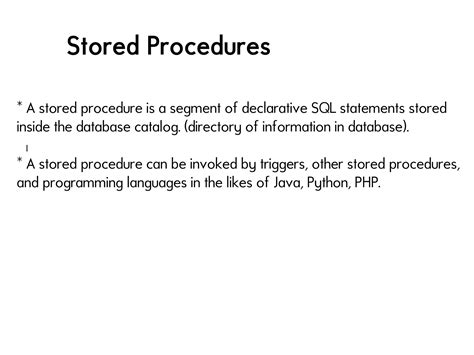 Triggers And Stored Procedures Pdf
