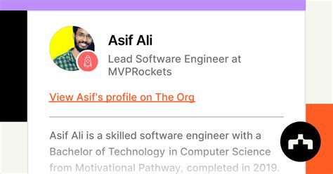 asif ali lead software engineer at mvprockets the org