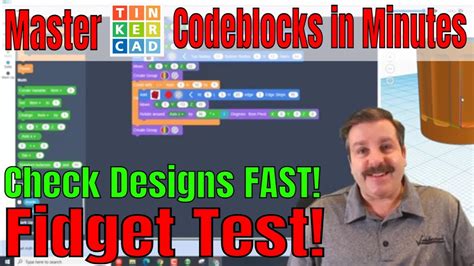 Quick Tinkercad Codeblocks Fun Fidget Test Perfect 3d Prints Youtube