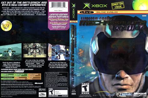 Mechassault 2 Lone Wolf Limited Edition 2004 Xbox Ntsc Retail Cover Dvdcovercom