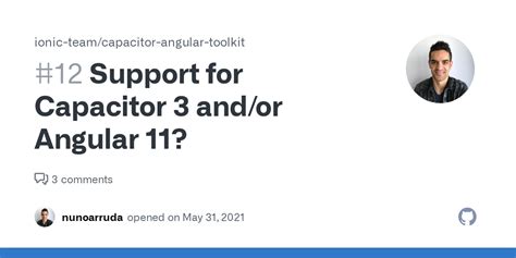 Support For Capacitor 3 Andor Angular 11 · Issue 12 · Ionic Team