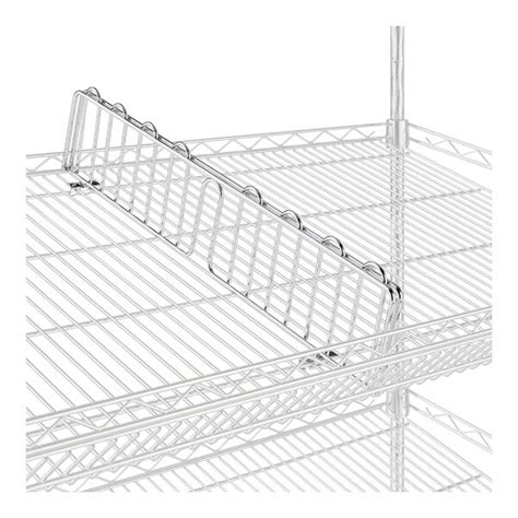 Regency X Chrome Wire Slanted Shelf Divider For Slanted Wire