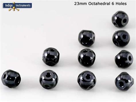 Atom Molymod Black Carbon 6 Hole Octahedral 23mm