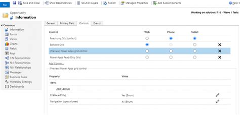 what s new with the power apps grid control root16
