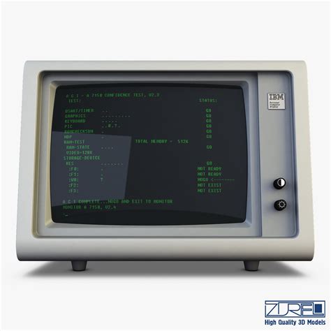 Ibm 5150 Monitor 3d Model Cgtrader
