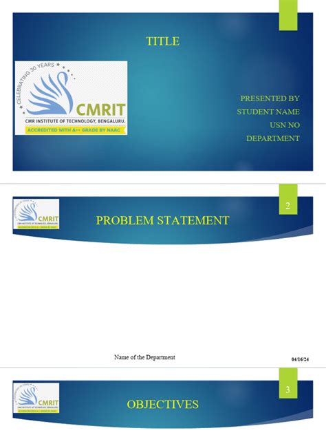 mini project ppt template pdf