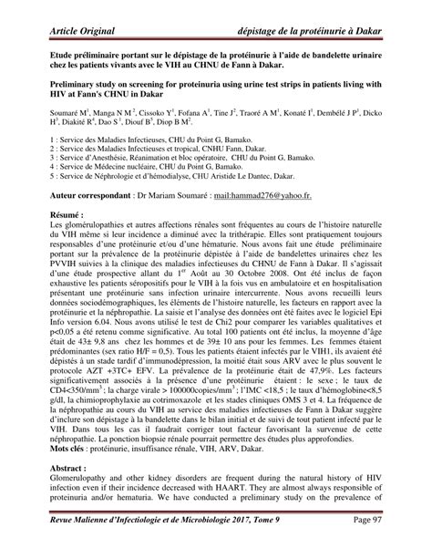 Pdf Preliminary Study On Screening For Proteinuria Using Urine Test