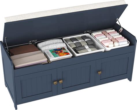 Homefort Shoe Bench With Lift Top Storage Entryway Storage Bench With
