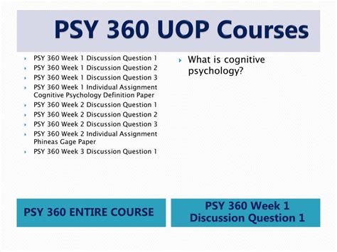 PPT PSY 360 UOP Tutorial Uoptutorial PowerPoint Presentation Free Download ID 7181236