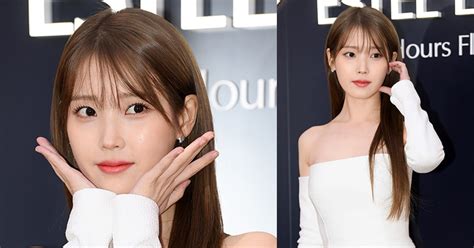 아이유 천사 강림 독보적인 청순 미모 순백의 오프숄더 드레스룩 스타와 패션