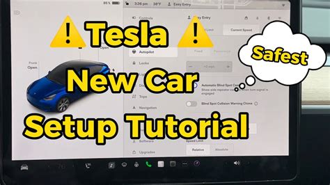 New Tesla Setup Tutorial For The Safest Driving Experience 2023 Model 3
