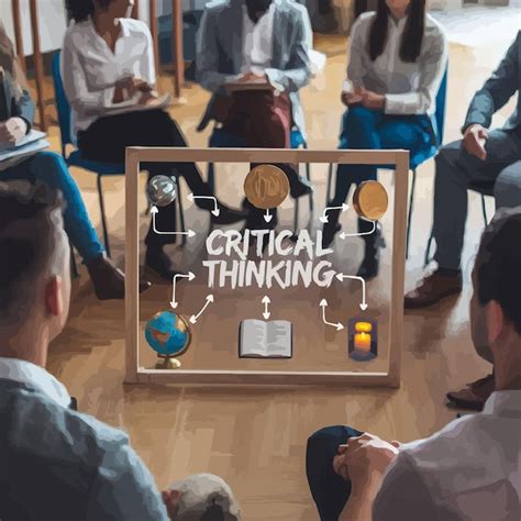 Critical Thinking Concept Illustration Premium Ai Generated Vector