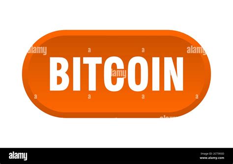 Bitcoin Button Rounded Sign Isolated On White Background Stock Vector Image And Art Alamy