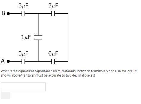 Solved What Is The Equivalent Capacitance In Microfarads