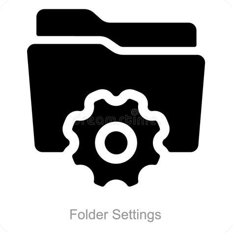 Folder Setting Stock Vector Illustration Of Vector 265655445