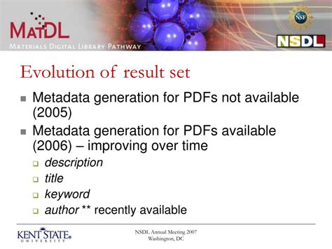 Ppt Developing Reliable Automatic Metadata Generation Feedback From Matdl Pathway Powerpoint