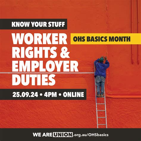 OHS Basics Month: Worker Rights and Employer Duties - We Are Union VTHC
