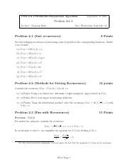 Hw2 Pdf CSCI GA 1170 003 004 Fundamental Algorithms September 13 2016 Problem Set 2 Lecturer