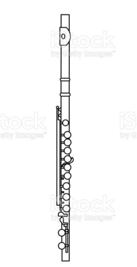 Simple Flute Drawing