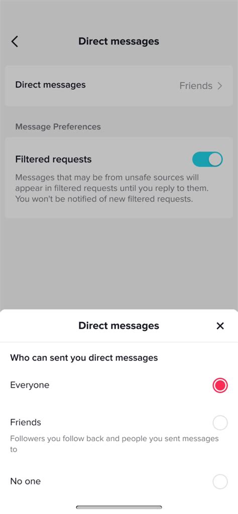 TikTok cómo seleccionar qué usuarios me pueden mandar mensajes Infobae