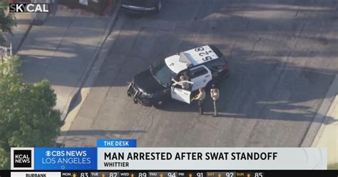 Assault Suspect Arrested Following Lengthy Standoff In Whittier Cbs