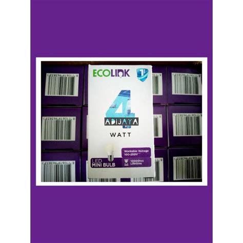 Jual Ecolink Lampu Led 4 Watt 3000k Warm White Shopee Indonesia