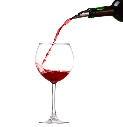 Premium Photo Wine Collection Splashing Red Wine In A Glass Isolated