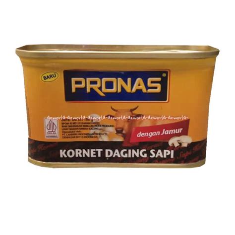 Jual Pronas 198gr Corned Beef Mushroom Daging Sapi Kornet Kemasan