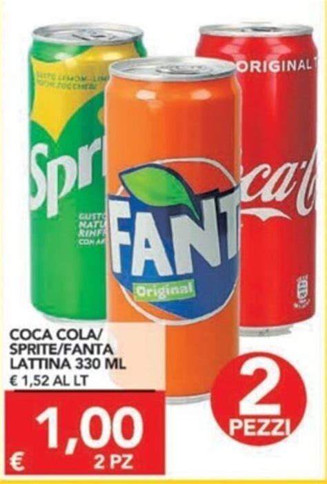 Coca Cola Sprite Fanta Lattina 330 Ml Offerta Di Tuodi