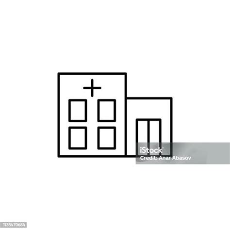 建築 診所 醫院圖示醫院建設的元素為移動概念和網路應用例證用於網站設計和開發應用程式開發的細線圖示向量圖形及更多伸出援手圖片 Istock