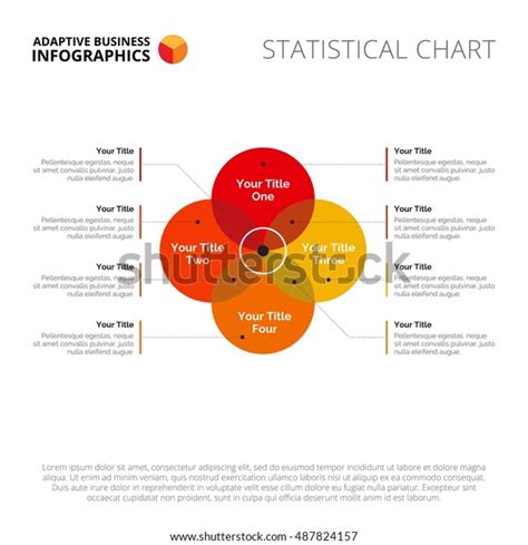 4면 Venn 다이어그램 템플릿 스톡 벡터로열티 프리 487824157 Shutterstock